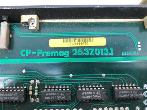 Used Cp Premag Servo Cotrol Board 26 37 013 1