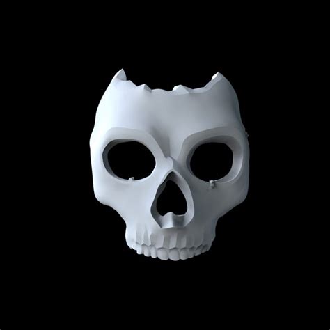 Cod Ghost Mask 3d Printing Model Etsy