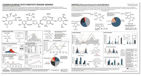 A Scientific Research Poster Presenting Various Chemical Structures And