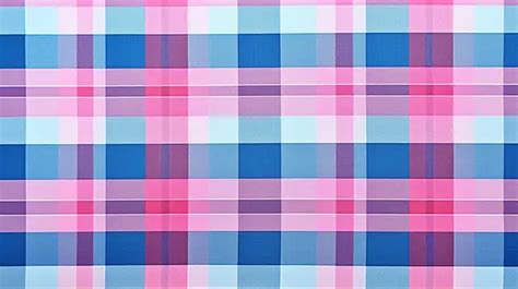 Seamless Pattern Diagonal Check Fabric Texture In Pink And Blue