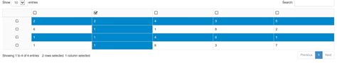 Jquery Data Table With Both Row And Column Selections Netwoven