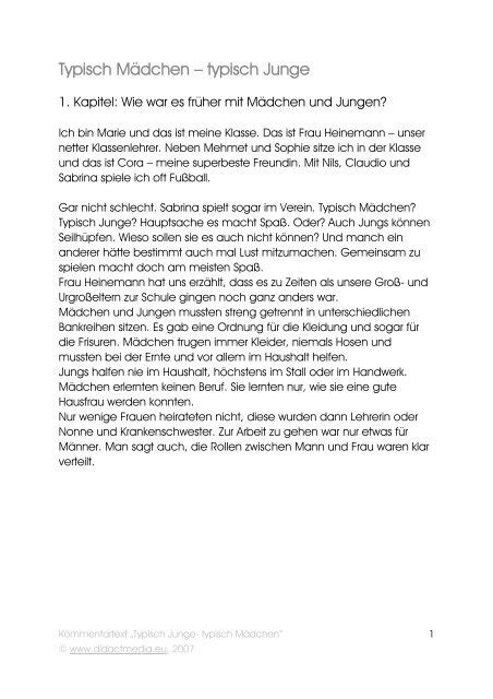 Typisch Junge Typisch Mädchen