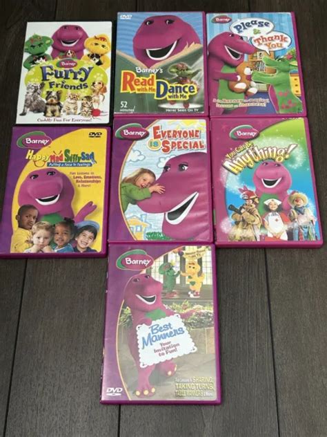 Barney And Friends Movie Dvd Lot Of 7 Dvds Mixed Titles £2339