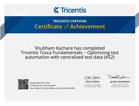 Shubham Kachare On Linkedin Tricentis Tosca Automationtesting