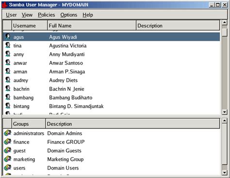 Sum Samba User Manager