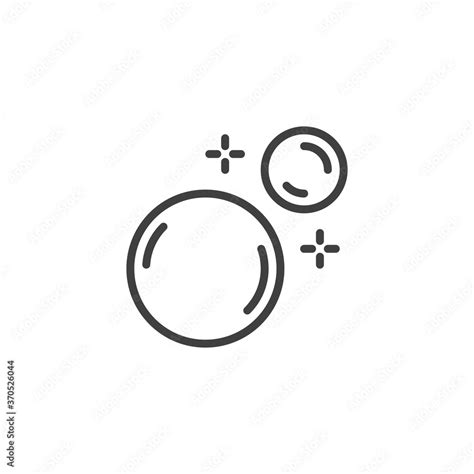 Water Bubbles Line Icon Linear Style Sign For Mobile Concept And Web