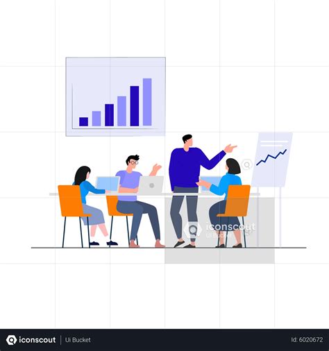 Business Team Discussing About Analytics Animation Free Download Business Animations Iconscout