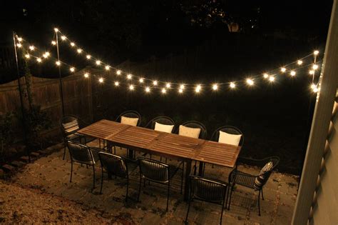 DIY String Light Patio Brooklyn House Elizabeth Burns Design Raleigh NC Interior Designer