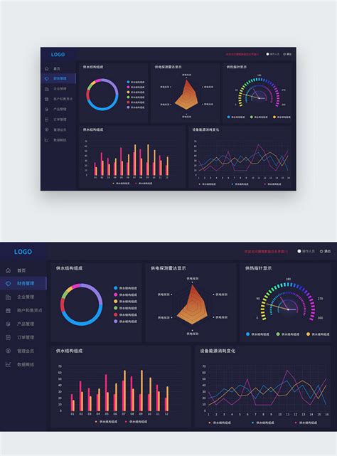 Ui Design Background Data Visualization Web Interface Template Image