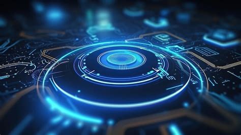 Premium Ai Image Technology Iot Concept Bright Color Generative Ai