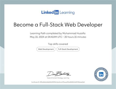 Finished My Full Stack Web Developer Journey Muhammad Huzaifa Posted On The Topic Linkedin