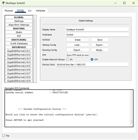 Configuring Switches