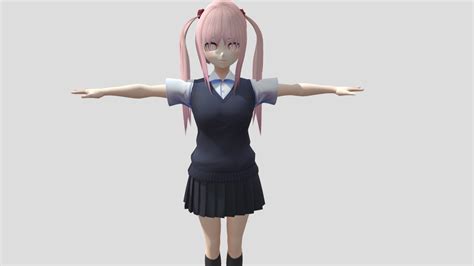 【anime Character】quinntheon Unity 3d Buy Royalty Free 3d Model By