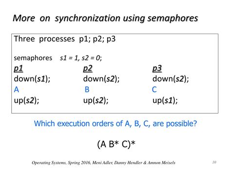 Ppt Synchronization Semaphores And Some More Stuff Powerpoint