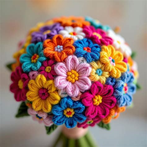 Yarn Art Flowers Gallery Create Yours With Ai