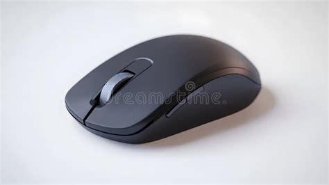 Wireless Computer Mouse Black Ergonomic Design Office Equipment Technology Gadget Stock