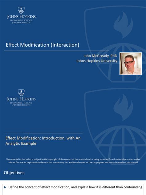 01 Effect Modification Introduction With An Analytic Example Effect