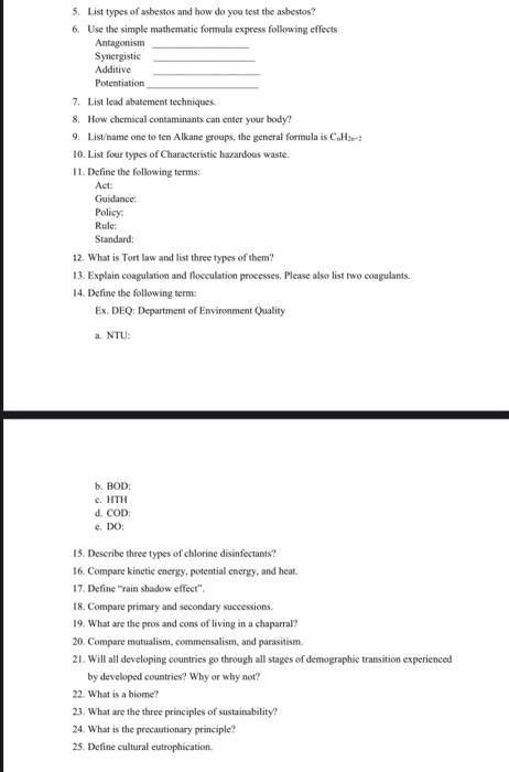 Solved 6 Use The Simple Mathematic Formula Express