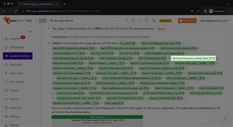 find blocking perl code paths holding back cpu usage using openresty
