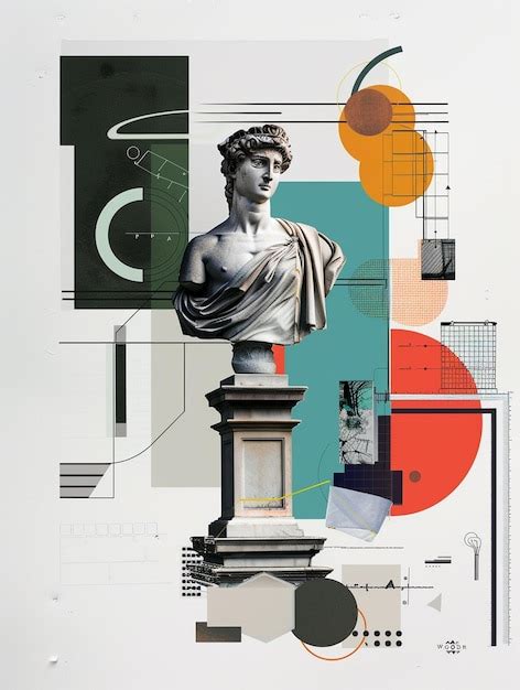 Classical Art Collage Premium Ai Generated Image