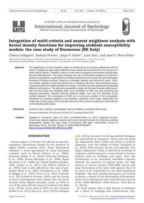 Pdf Integration Of Multi Criteria And Nearest Neighbour Analysis With Kernel Density Functions