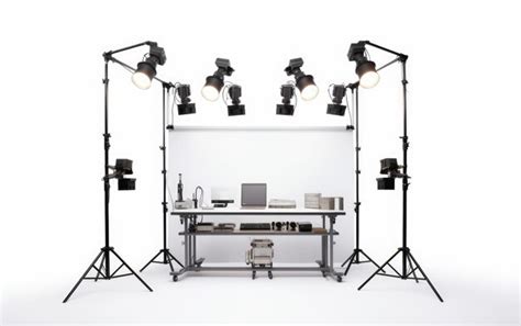 Premium Ai Image Designed Smart Lighting System Isolated On White Background