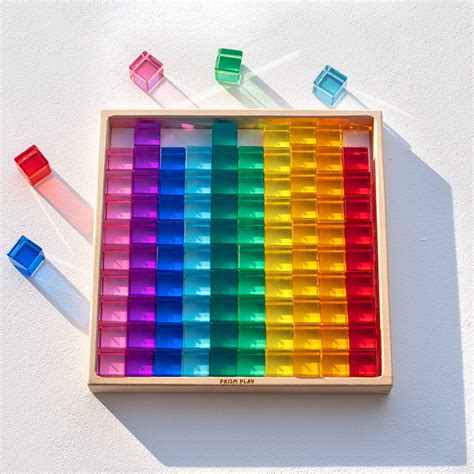Prism Play 100 Pcs Lucite Cubes Tahi Toy