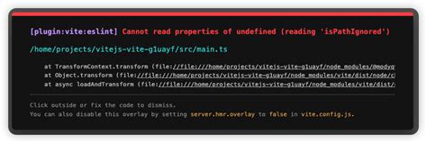 设置 Lintinworker 为 True 后启动报错 · Issue 20 · Modyqyw Vite Plugin Eslint2 · Github