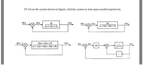 Solved 19 Given The System Shown In Figures Find The