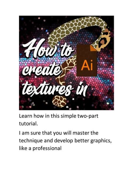 Create Textures In Ilustration Pdf