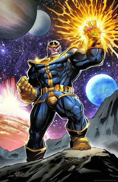 Thanos Artworkcommission Pencils N Inks By Eric Ninaltowski Colors