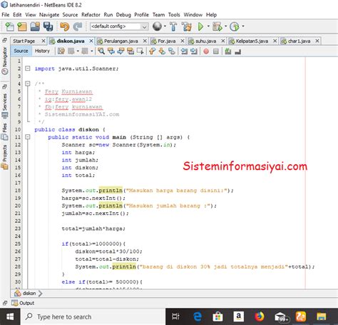 Cara Membuat Program Diskon Dengan Java Sistem Informasi