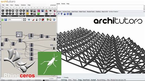 Space Truss Structure In Grasshopper For Rhino Parametric Design