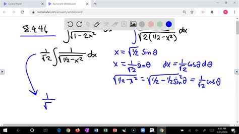 SOLVED Trigonometric Substitutions Evaluate The Following Integrals Numerade