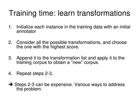 PPT Transformation Based Error Driven Learning TBL PowerPoint Presentation ID