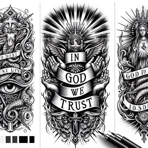 In God We Trust Tattoo Neck Meaning Design And Significance