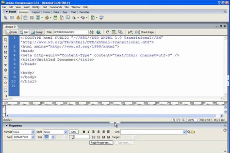 Lesson 07 Introduction To Dreamweaver Cs 3 Part 01 Hindi Video Tutorial Youtube
