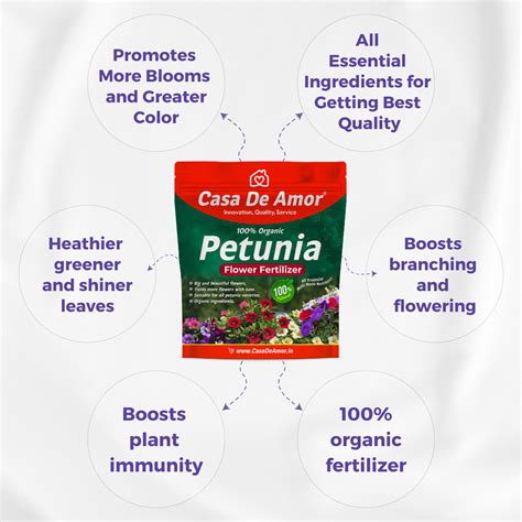 Casa De Amor Organic Petunia Flower Plant Fertilizer For Lush Blooms A