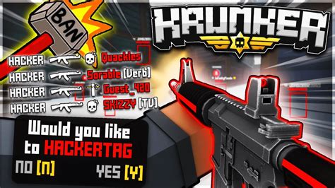 Banning HACKERS In Krunker Io YouTube