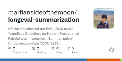 github martiansideofthemoon longeval summarization official