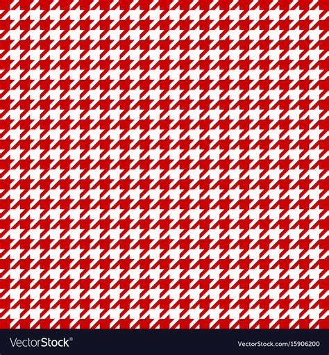 Red Houndstooth Pattern Classical Royalty Free Vector Image