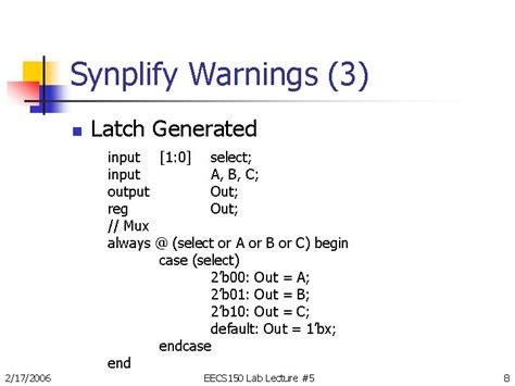 Logic Analyzers Eecs 150 Spring 2006 Lab Lecture