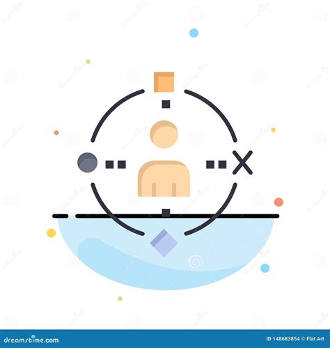 Ambient User Technology Experience Abstract Flat Color Icon Template Stock Vector