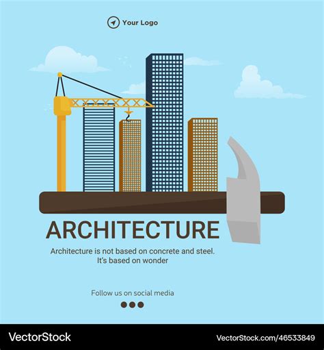 Architecture Banner Design Royalty Free Vector Image