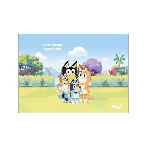 Bluey Were Making Good Times Art Print Upliftfineart