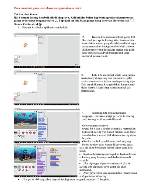 1 Cara Membuat Game Sederhana Menggunakan Scratch Pdf