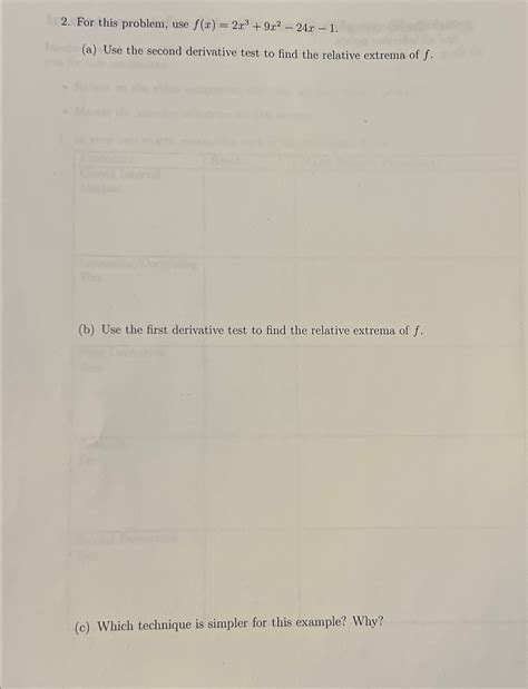 Solved For This Problem Use Fx2x39x2 24x 1a ﻿use The