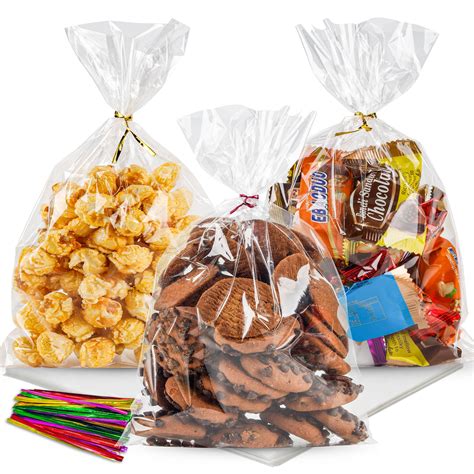 Nplux 200pack Cellophane Bags Small Plastic Cookie Bags