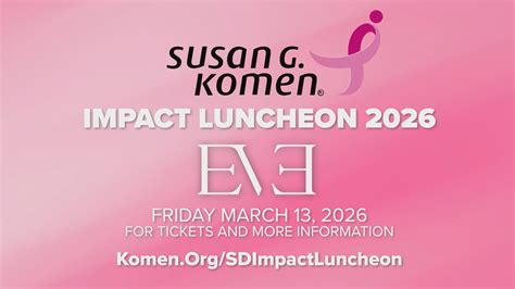 Susan G Komen San Diego Impact Luncheon 2026