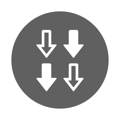 Premium Vector Application Arrow Down Icon Gray Vector Graphics